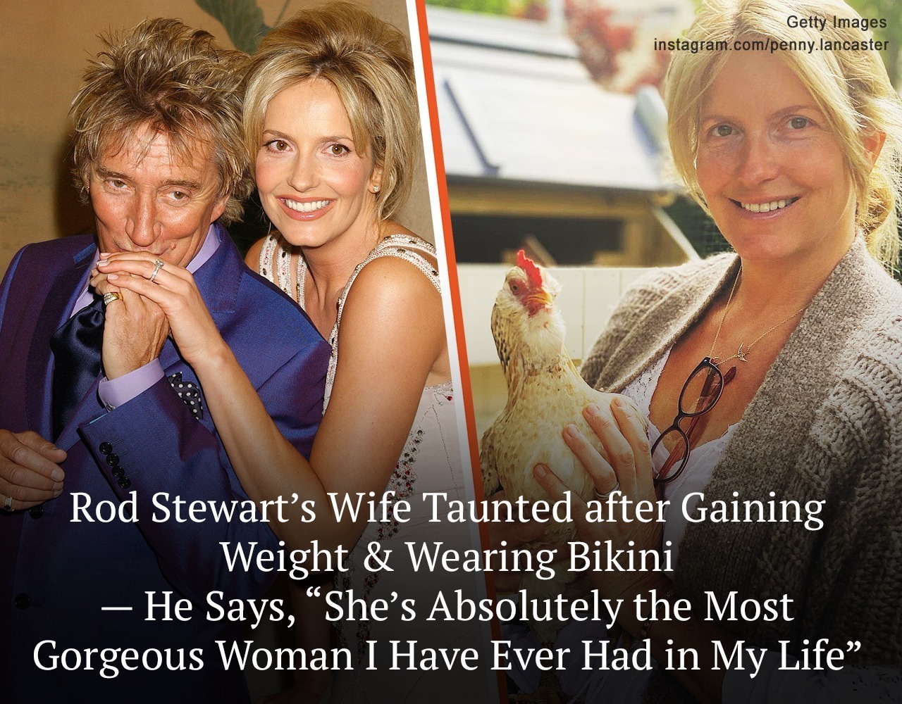 Rod Stewart’s Wife Taunted after Gaining Weight & Wearing Bikini Yet He ...